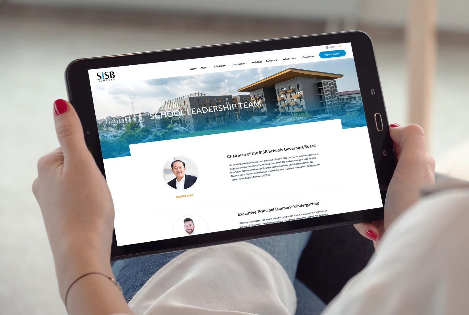 Web Design for SISB, a top international school from Singapore