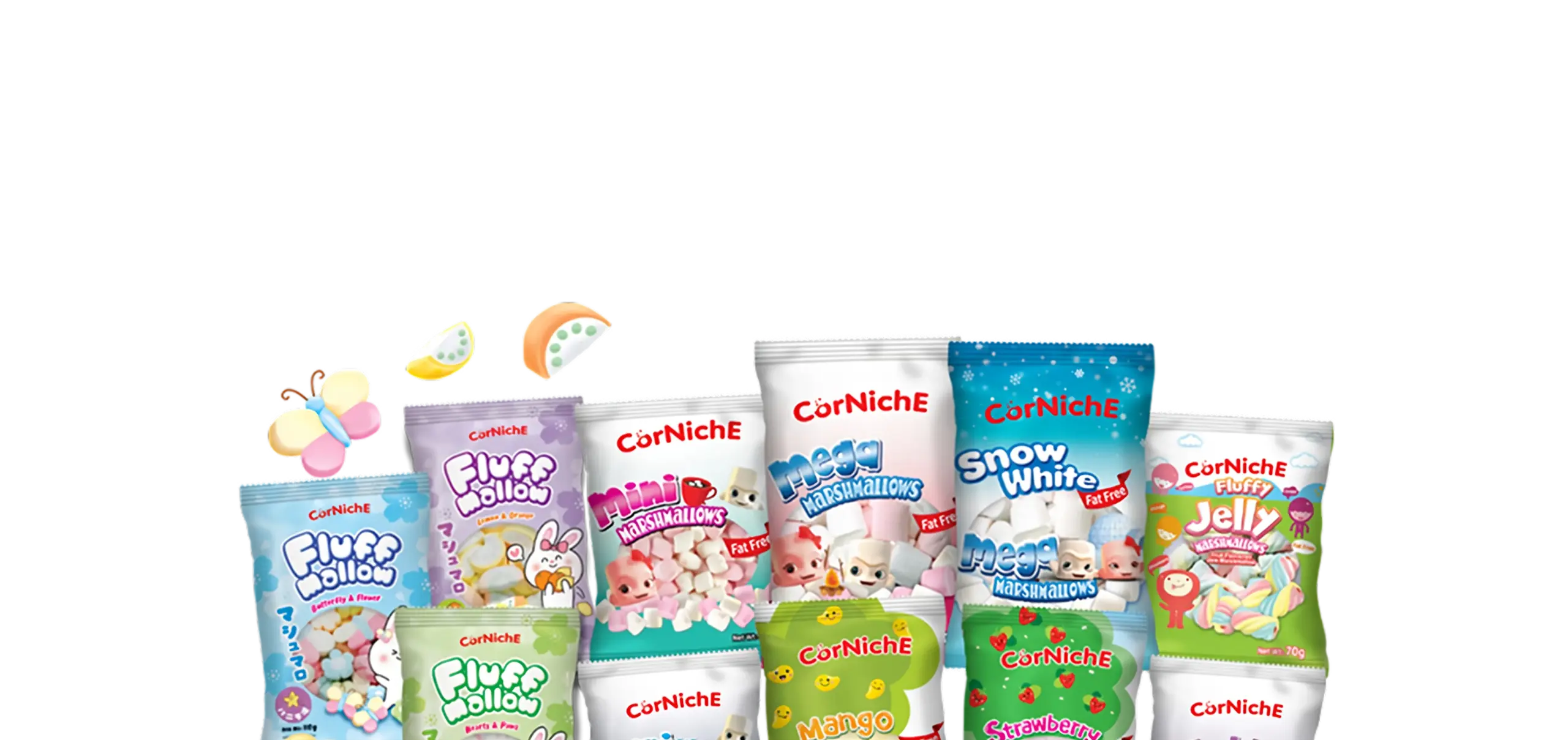 Corniche Marshmallow - Confectionery with Digital Marketing