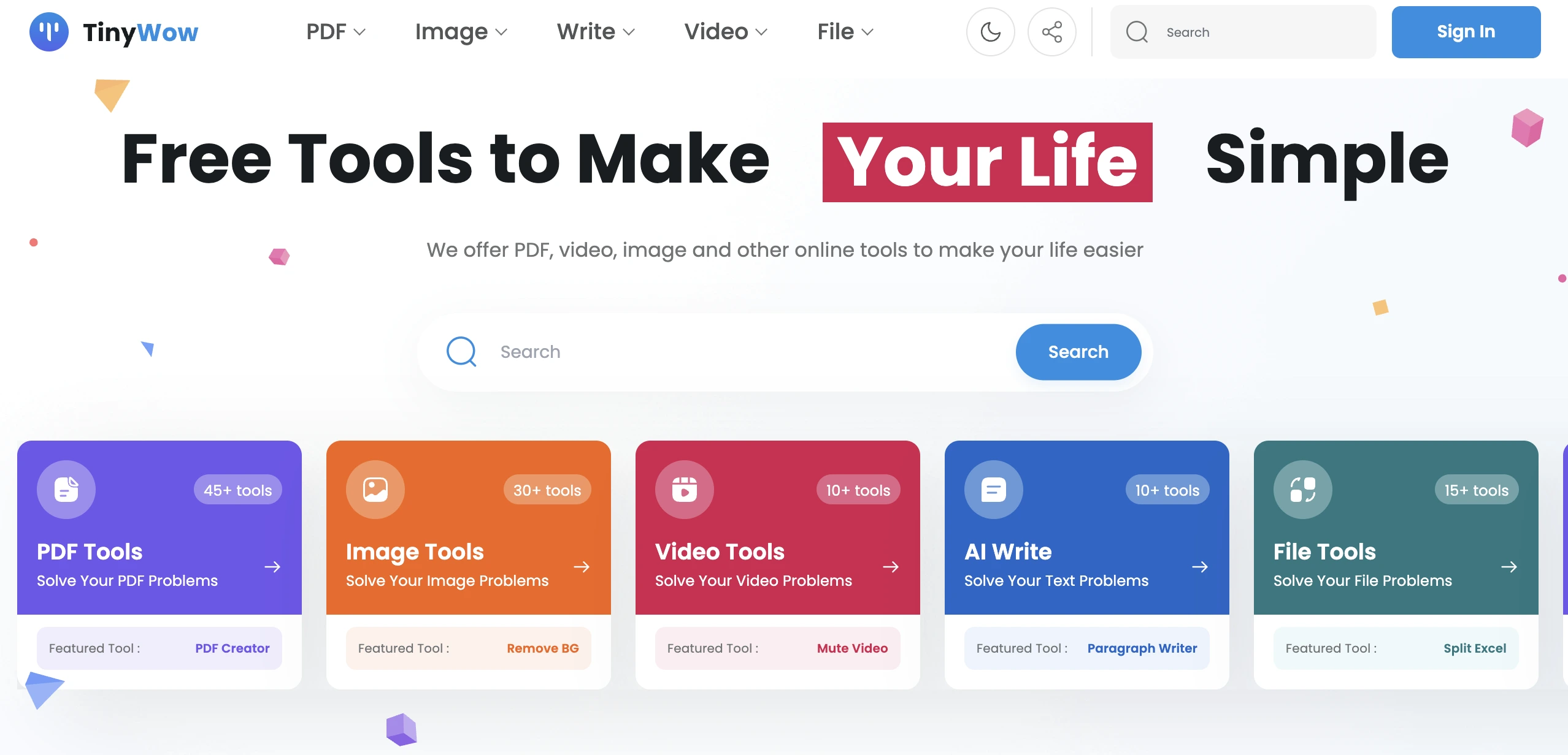 แนะนำ TinyWow AI ตัวช่วยแก้ไฟล์สารพัด